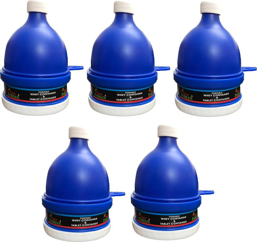 TRUE INDIAN Wheyloader Protein Carry Funnel With Pill Compartment ...