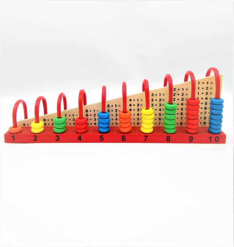 Ikshu Wooden Calculation Shelf Abacus Counting Addition Subtraction