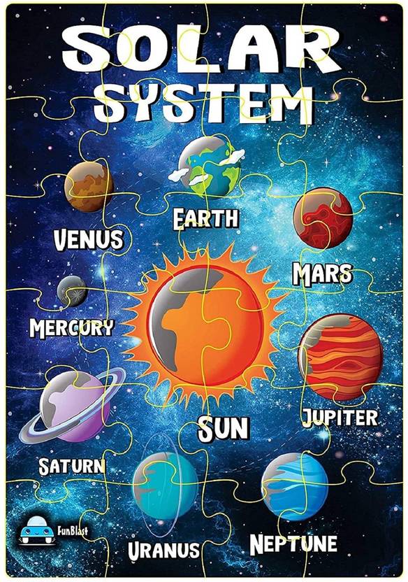 FunBlast Solar System Jigsaw Puzzle for Kids Jigsaw Puzzle for 3+ Years ...