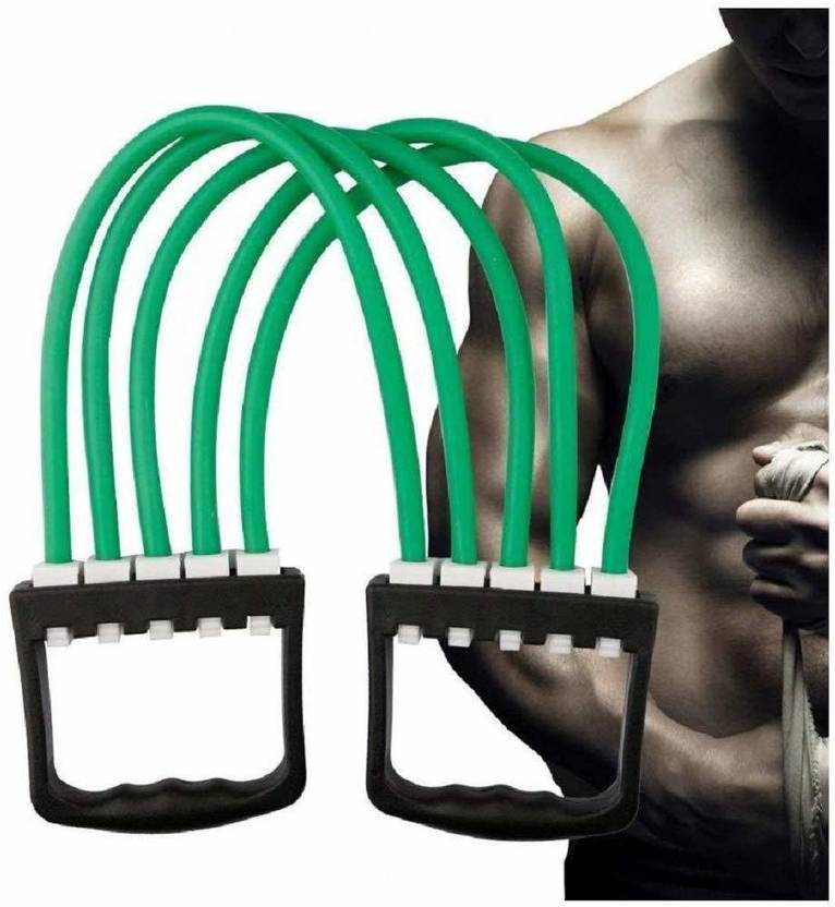 Fitness Scout Home Gym Exerciser Tube 5 Latex Resistant Chest Arm Back ...