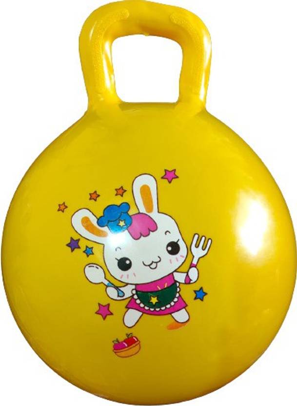Zest4u Hopper Ball Jumping Happy Bunny Theme yellow for kids Inflatable ...