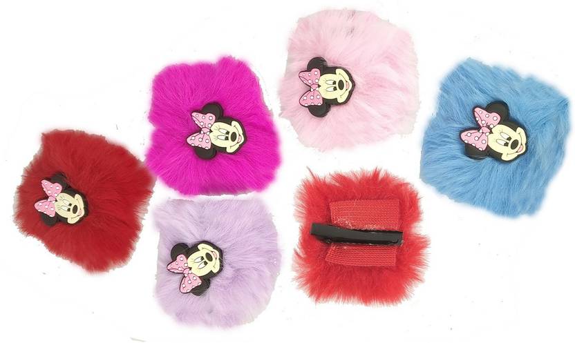Adhvik (Set Of 6 Pcs) Multicolor Plush Fluffy Warm Soft Faux Fur Design ...