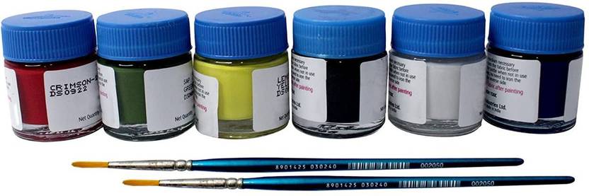 Flipkart.com | RAAYA Combo kit of 6 Shades Acrylic Paint Set 3D ...