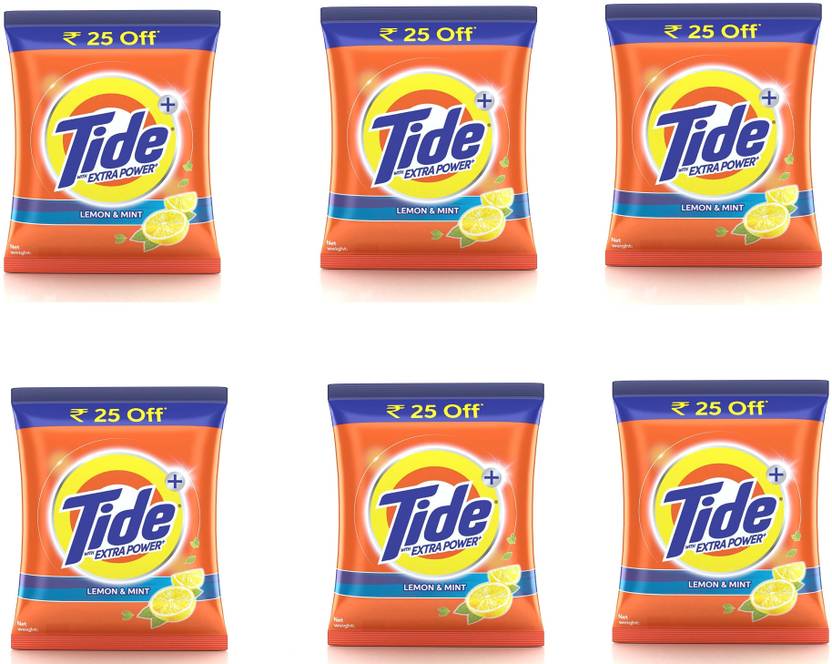 Tide Lemon pack of 6 Detergent Powder 6 kg Price in India - Buy Tide ...