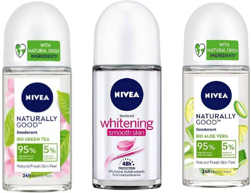 NIVEA Naturally Good Bio Green Tea & Whitening Smooth Skin & Naturally ...