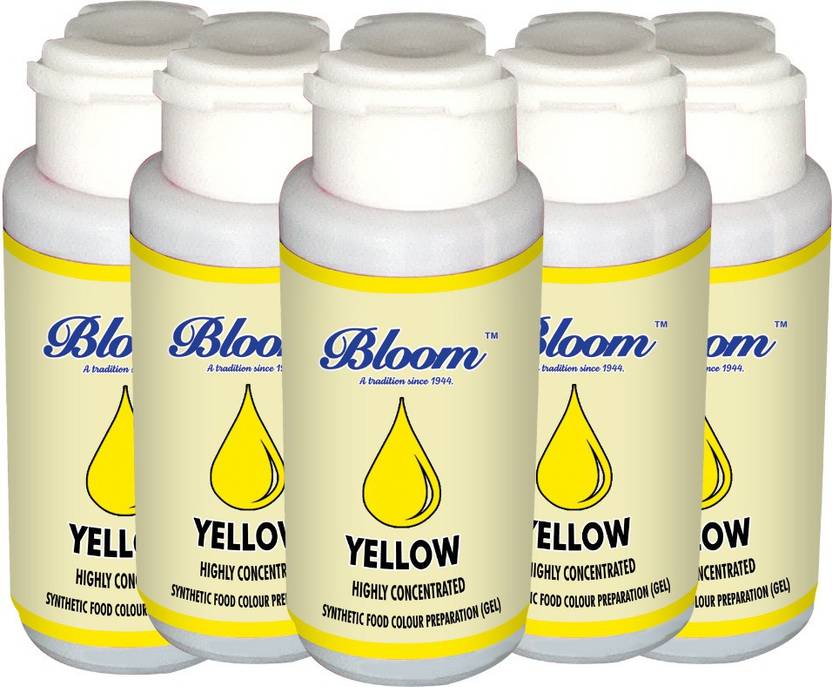 Bloom Yellow Gel Colour Pack of 5 x 25ml Yellow Price in India - Buy ...