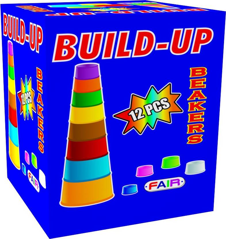 srm toys Srm Build Up Beakers Fun Playing Beakers Set Multicolor set ...