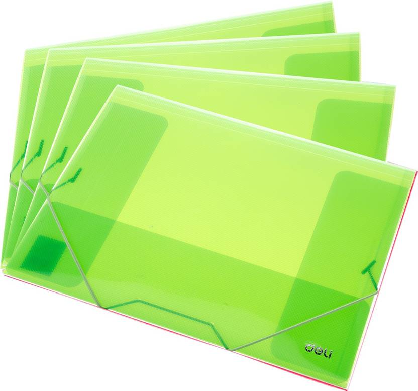 Flipkart.com | Deli PP Cover W39504 Translucent 3-Flap Document Folder ...