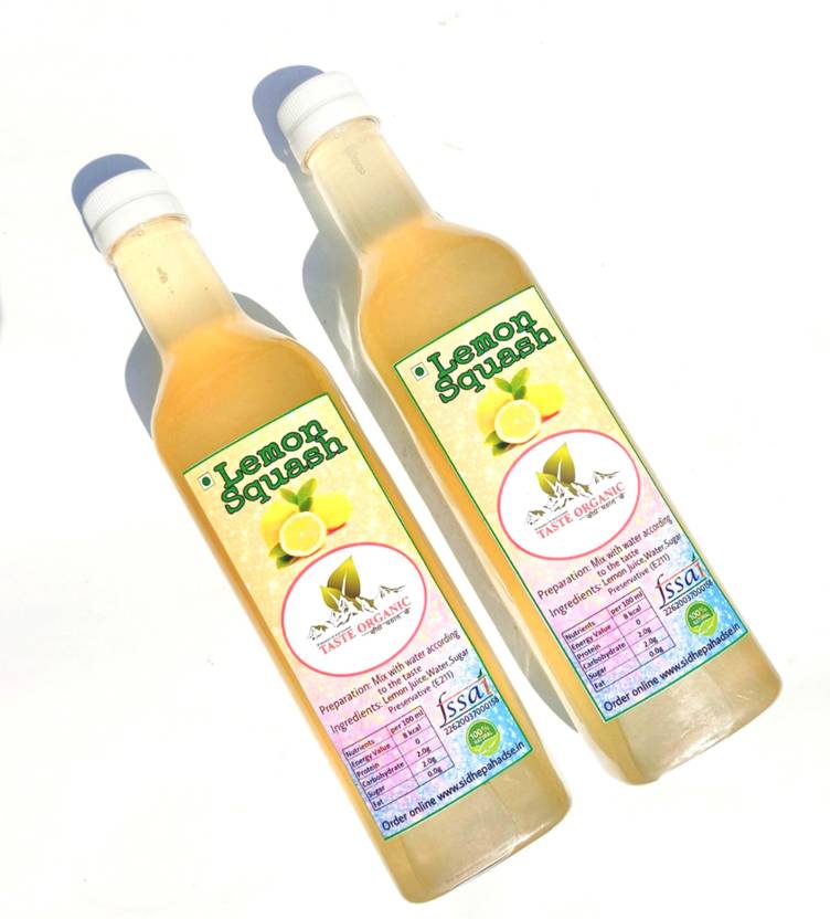 Taste Organic Pahadi Lemon Squash(1000 ml), Sidhe Pahad Se Combo Price ...