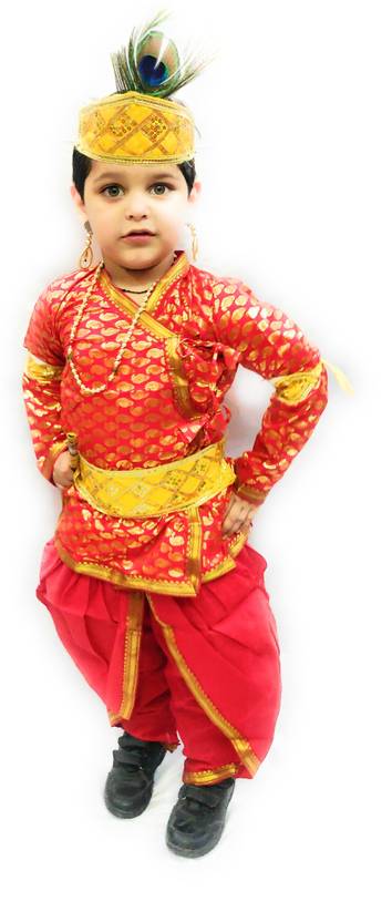Shree Balaji Fancy Dress Krishna Costume/Janmashtami/Kanha/Bal Krishna ...