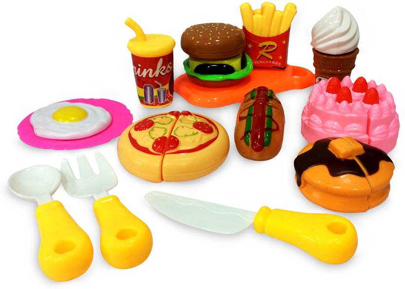 Mom Knows Fast Food Set - Pretend Play Toy Set - Fast Food Set ...