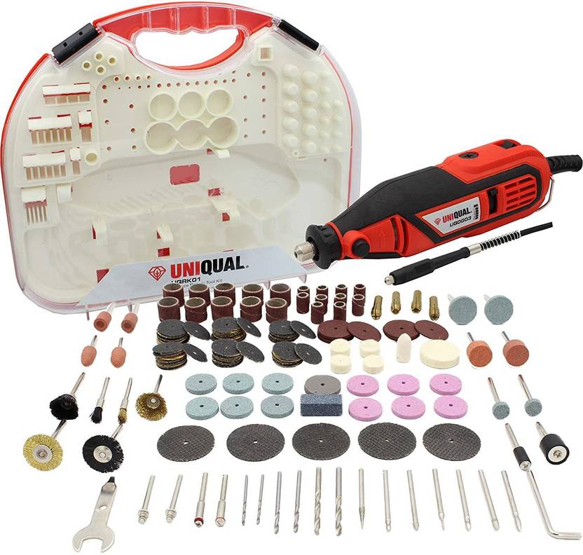 UniQual TOOLS MASTER UNIQUAL 211PCS ROTARY TOOL KIT 32000 RPM WITH ...