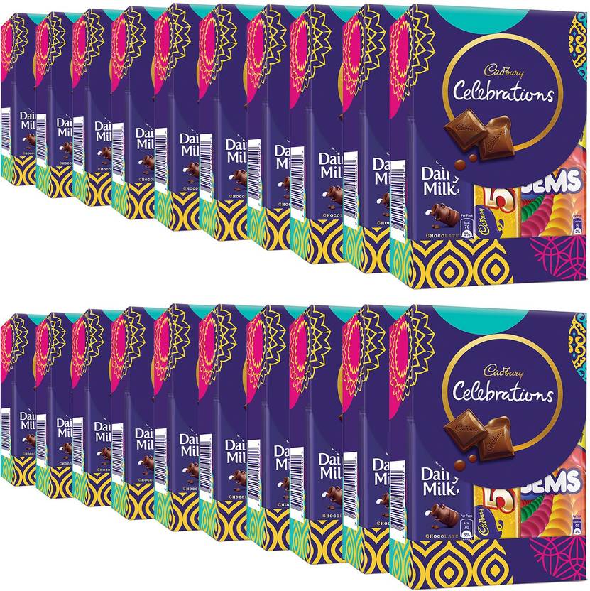 Cadbury Celebrations Assorted Chocolate Gift Pack, 62.2 gm - Pack of 20 ...