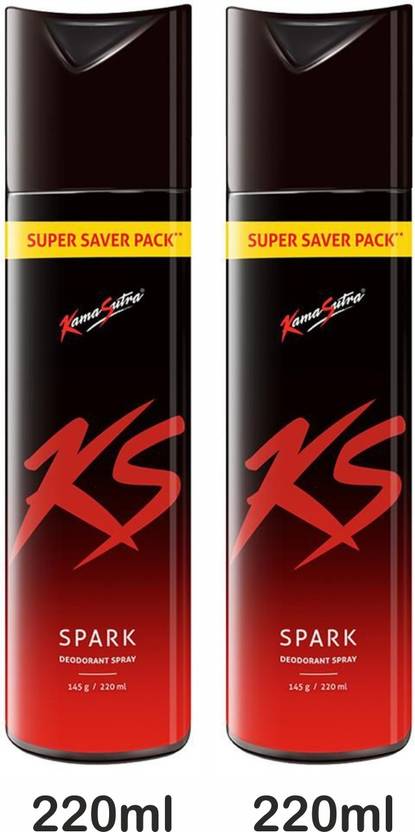 KS Spark Deodorant Spray 220ml Pack Of 2 Body Spray - For Men & Women ...