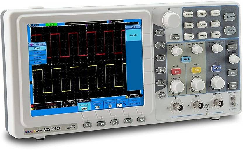 btc instruments Owon Sds5032E 30Mhz Dso 2-Channel With Lan & Vga Ports Digital Oscilloscope ...
