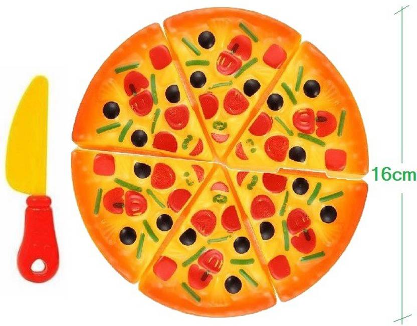 IndusBay Velcro Pizza Cutting Fast Food Pizza Party Toy for Pretend ...