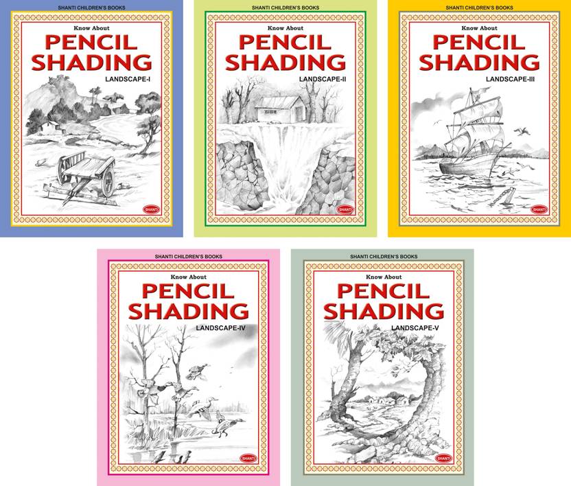 Know About Pencil Shading - Landscapes - English ( Set Of 5 Books ) 200 ...