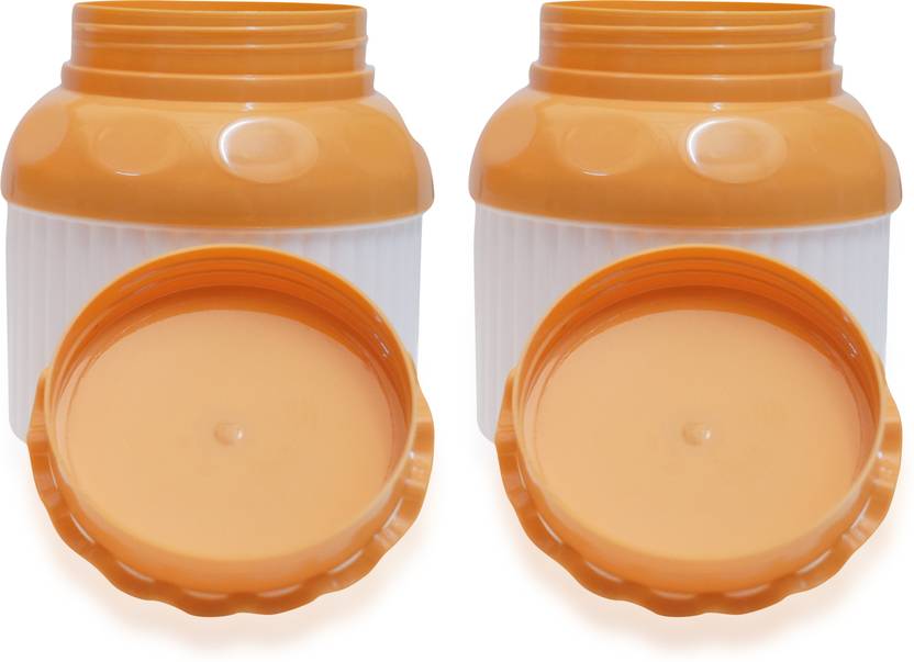 OFFER WORLD Plastic Pickle Jar Set of 2 Capacity 500 ML, Container Set ...