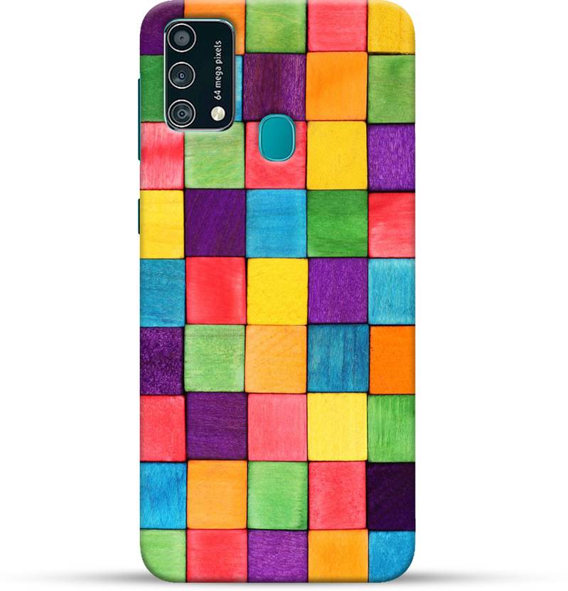CustomEra Back Cover for Samsung Galaxy F41 (Colour Blocks Design ...