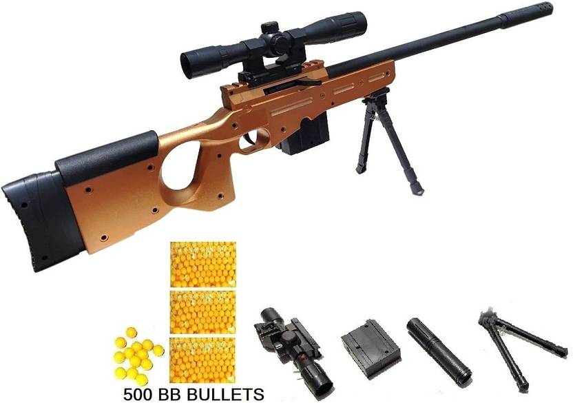 IndusBay AWM Plastic BB Bullet Toy Gun for Boys, 32 Inches Long BB Gun ...