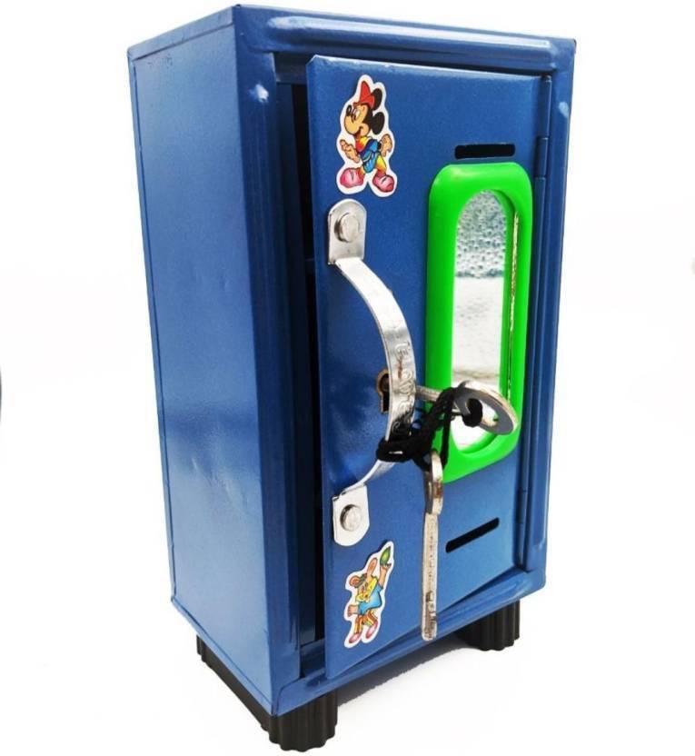 Firstpick Almirah Style Coin Box Piggy Bank Gullak for Kids 3 ...