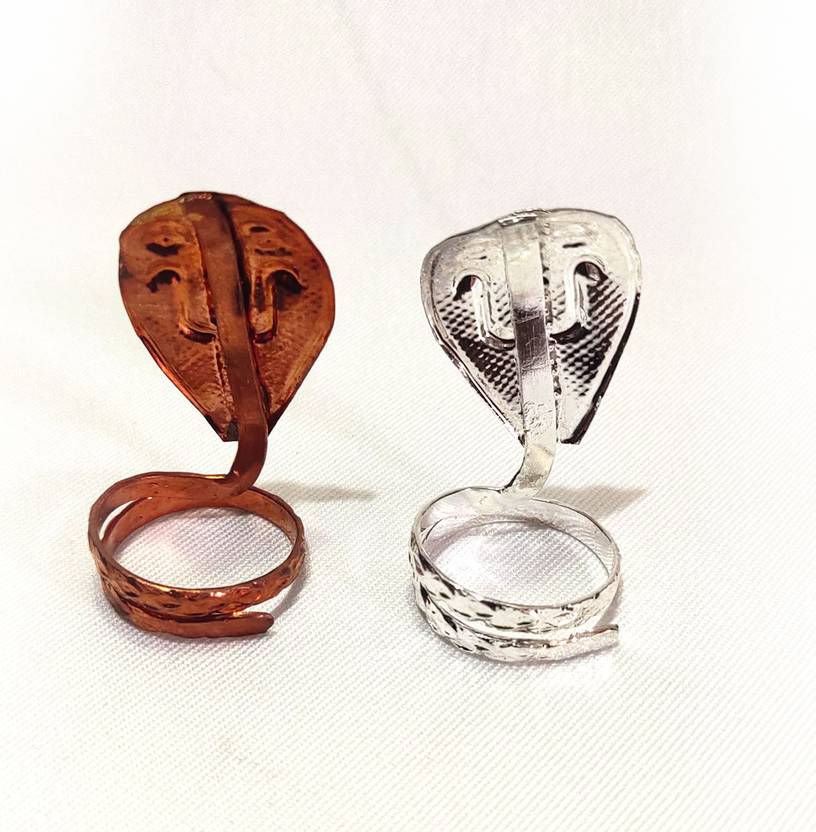 Ayodhya Bhakti Pair of Naag Nagin for Pooja !! Nag Devta !! Silver Naag ...