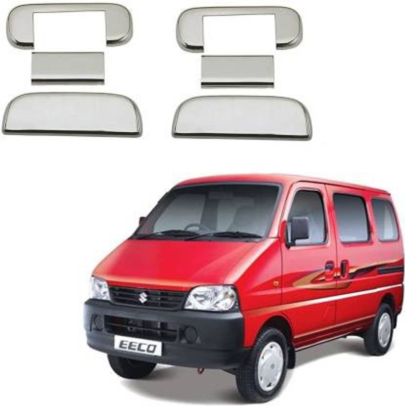 HOTRENZ CHROME DOOR HANDLE COVER FOR MARUTI EECO Car Grab Handle Cover ...