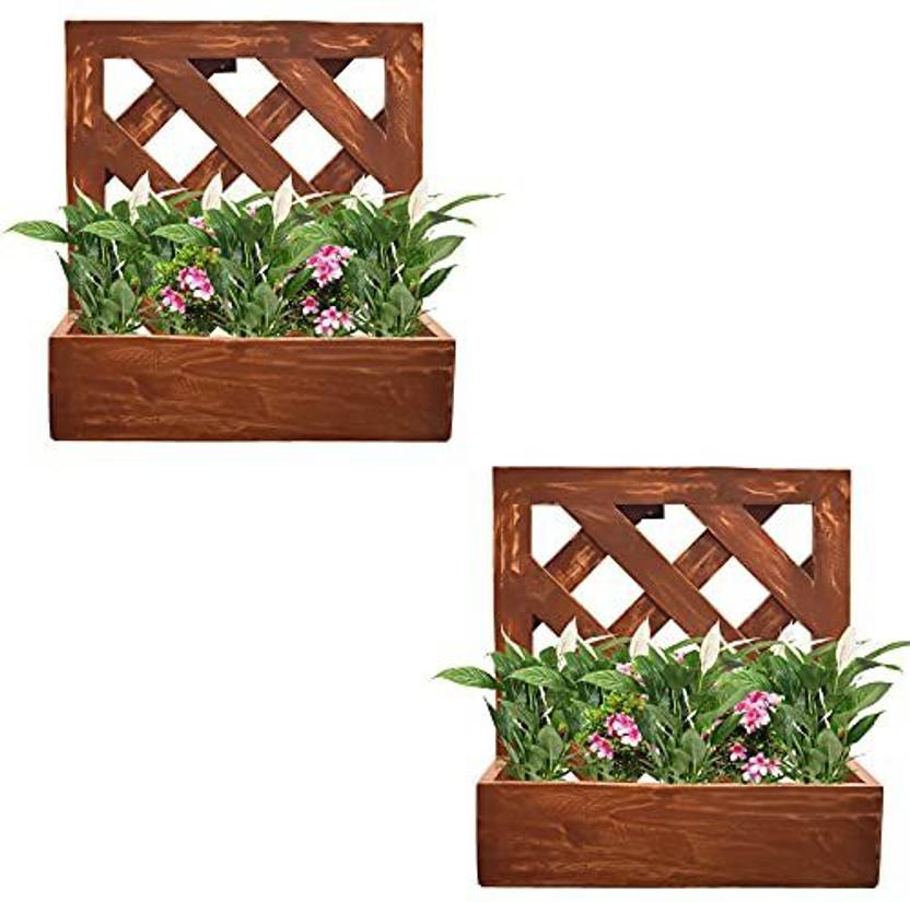 ascent homes Flower Racks Wood Standing Wall Mounted Flower Shelf ...