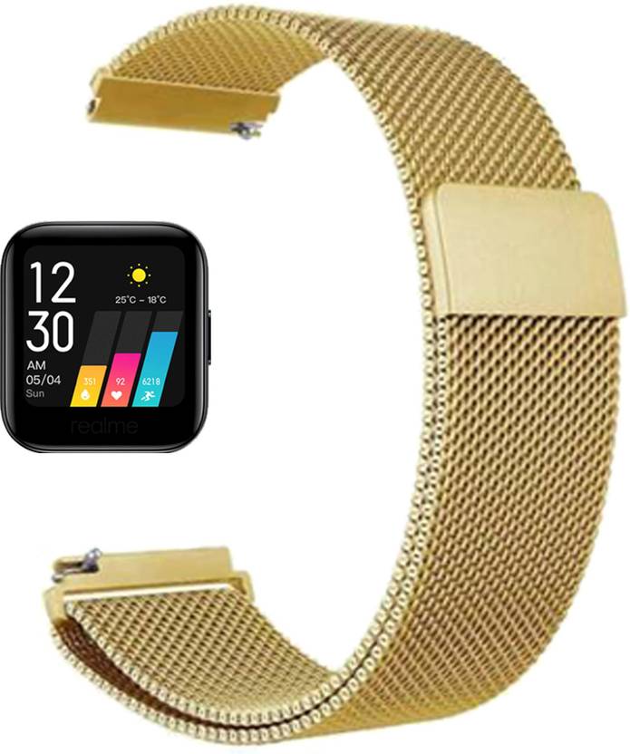 Appysun Fashion 20mm Gold Smart Watch Strap Price in India - Buy ...