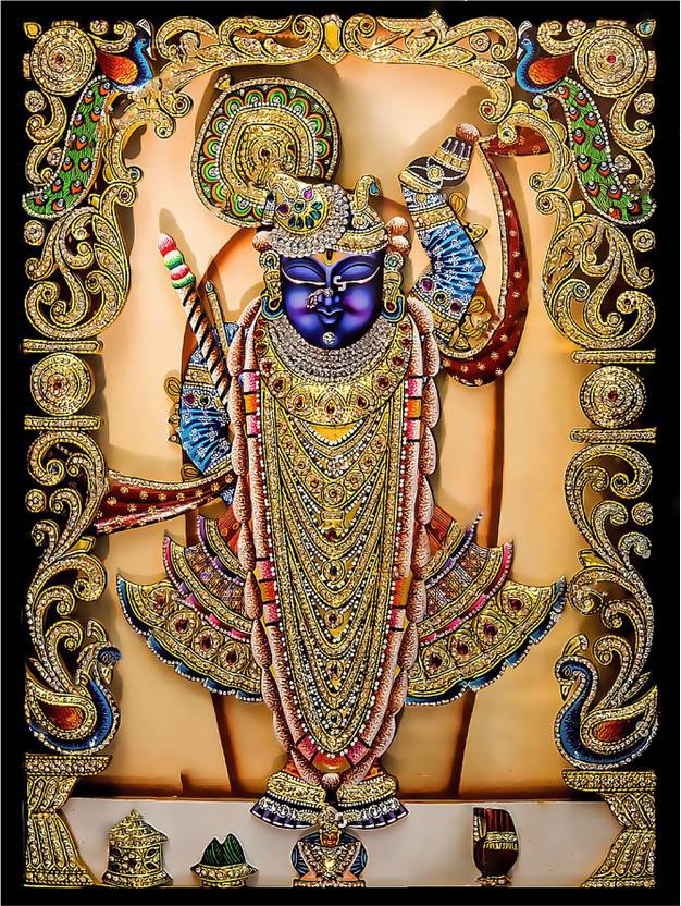 DivineDesigns 61 cm Shreenath Ji Maharaj Vinyl Sticker Self Adhesive ...