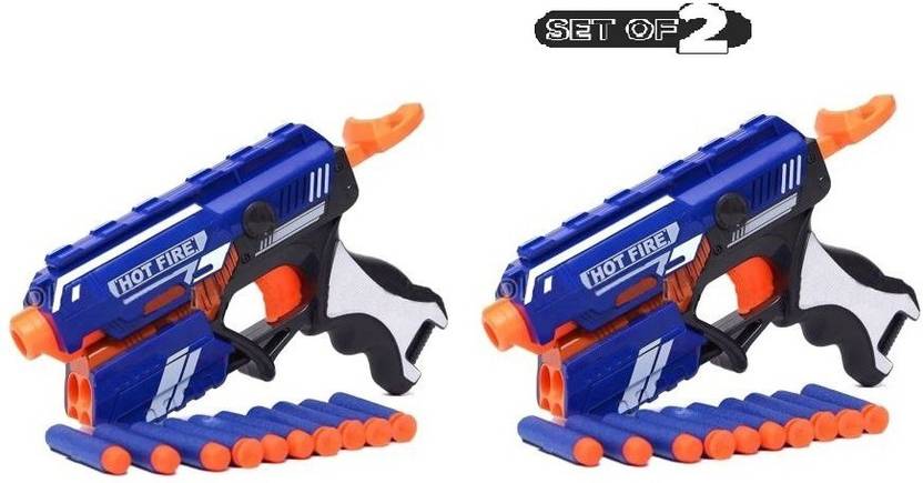 Archana Novelty Combo Hot Fire Toy Gun with 20 Foam Bullets & Light Toy ...