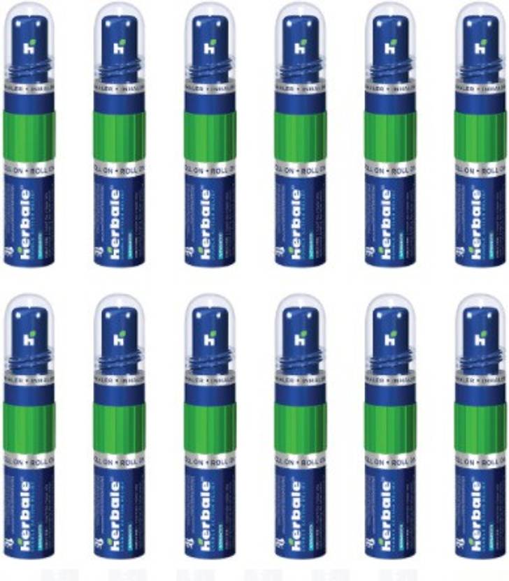 Herbale Double Action Relief - Inhaler & Roll on for headache & Nasal ...
