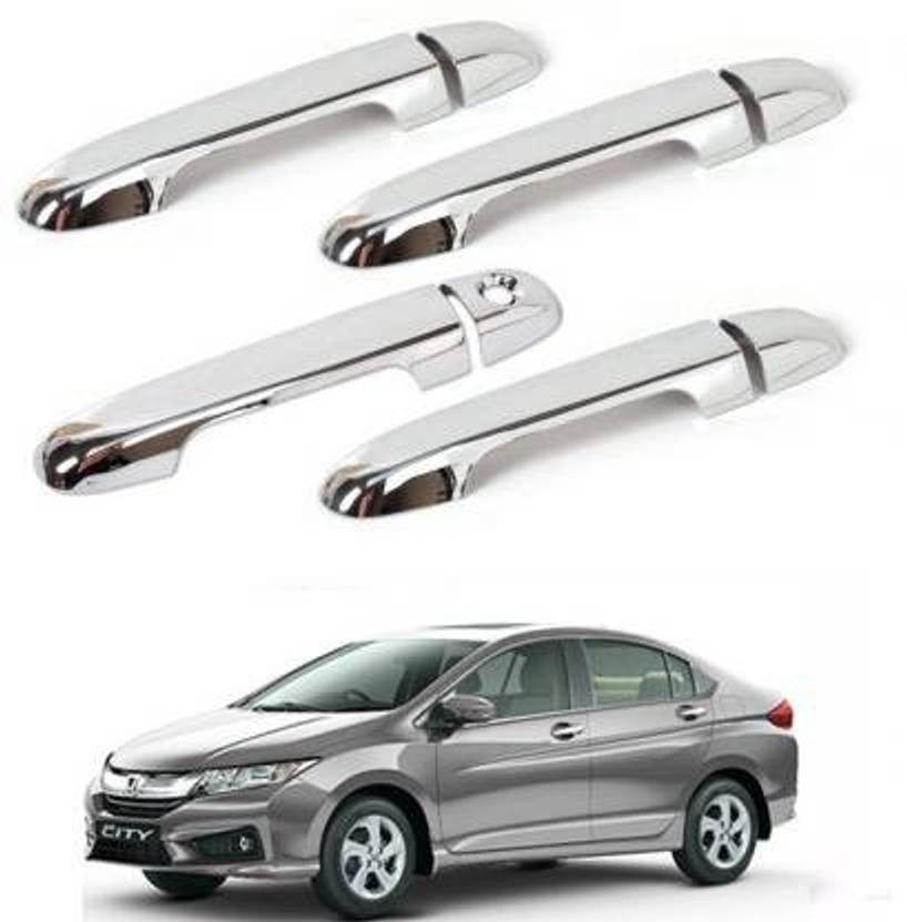 HOTRENZ HC7819432-CHROME DOOR HANDLE COVER FOR HONDA CITY I-DTEC/I-VTEC ...