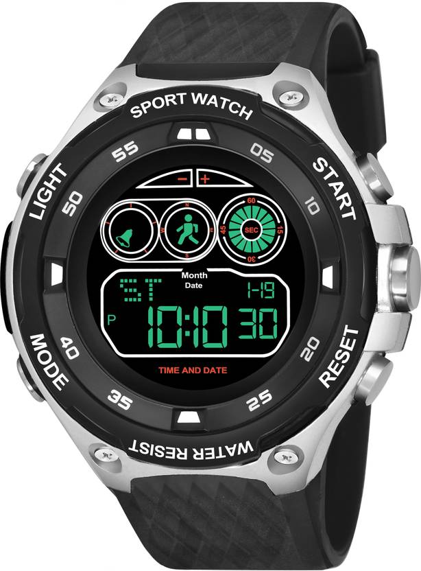 Piaoma Digital BIG SIZE Black Sports Waterproof Military Watch Analog ...