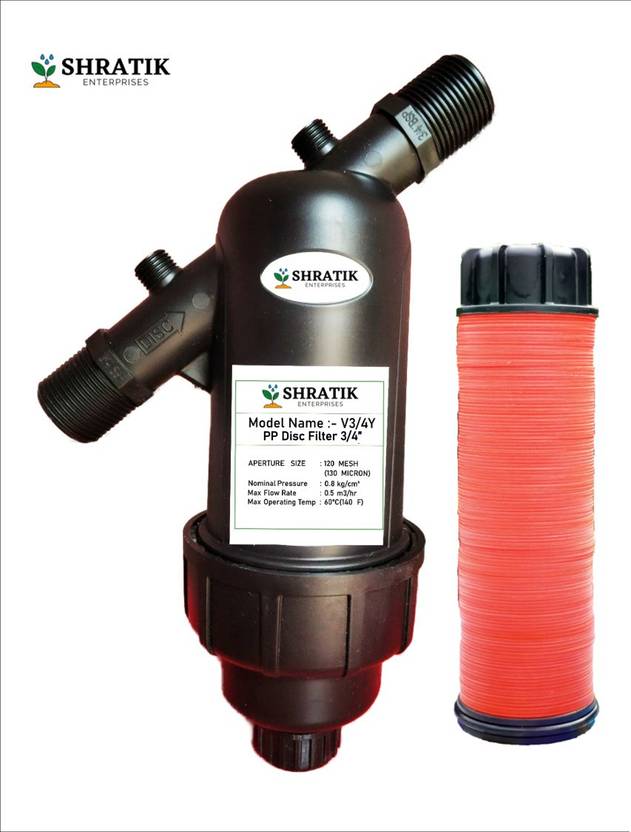shratik 3/4 inch Disc Filter for Water Tank Tap Mount Water Filter ...