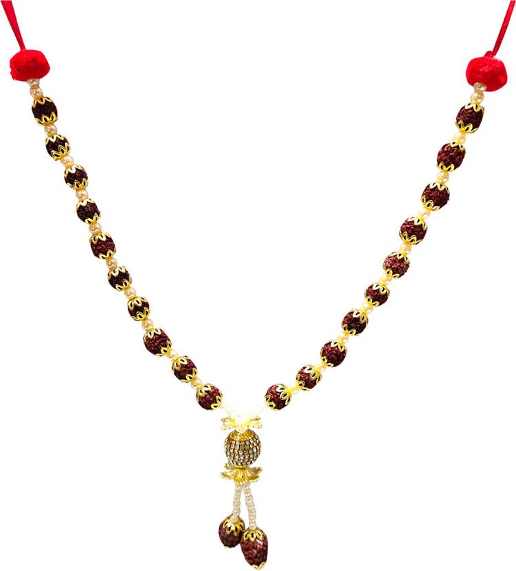 Ayodhya Bhakti Rudraksha Moti Haar Necklace for MURTI !! Mala Garland ...