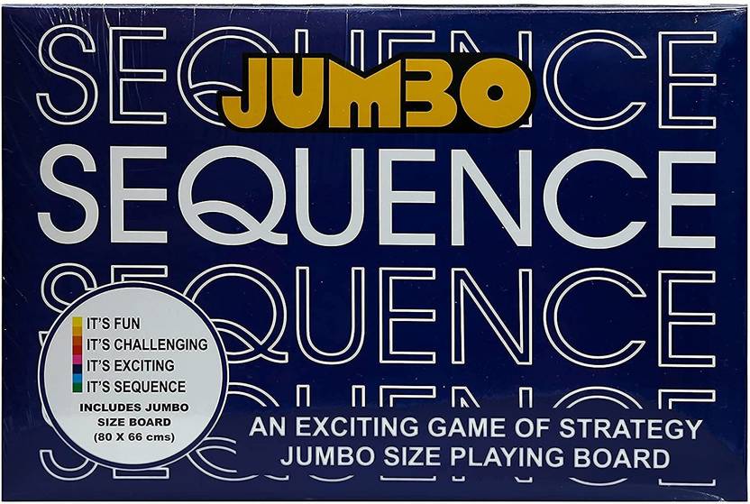 Elluoxo jumbo sequence Board Game Accessories Board Game - jumbo ...
