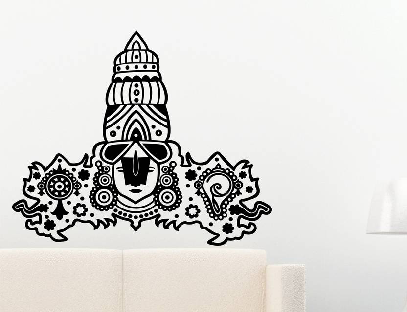 INDIA WALL STICKER 70 cm INDIA Tirupati balaji Wall Decal & Sticker ...