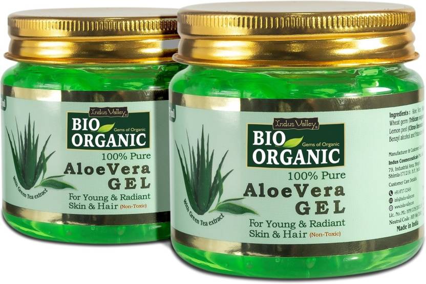 Indus Valley BIO Organic Aloe Vera Gel - Twin Pack Price in India - Buy ...
