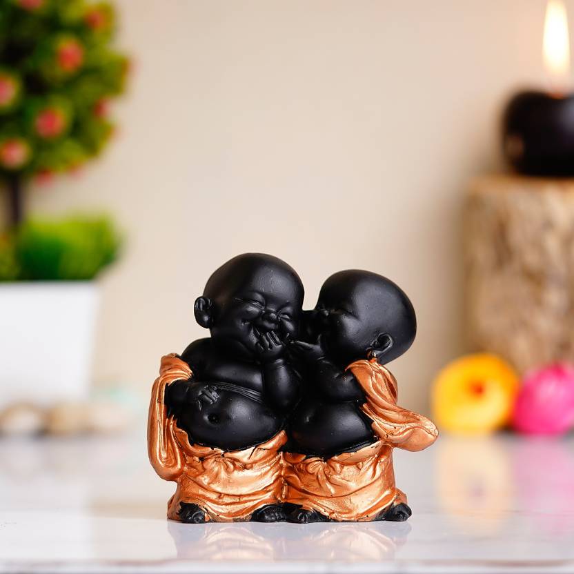 Royalbox Handcrafted Resine Little Laughing Buddha Showpiece for Home ...