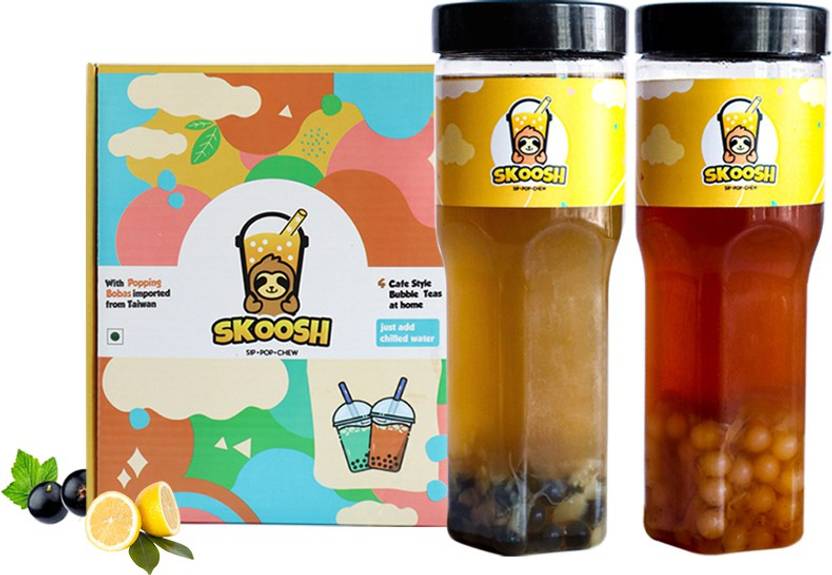 SKOOSH DIY Iced Tea Kit with Popping Bobas - Two Flavours ...