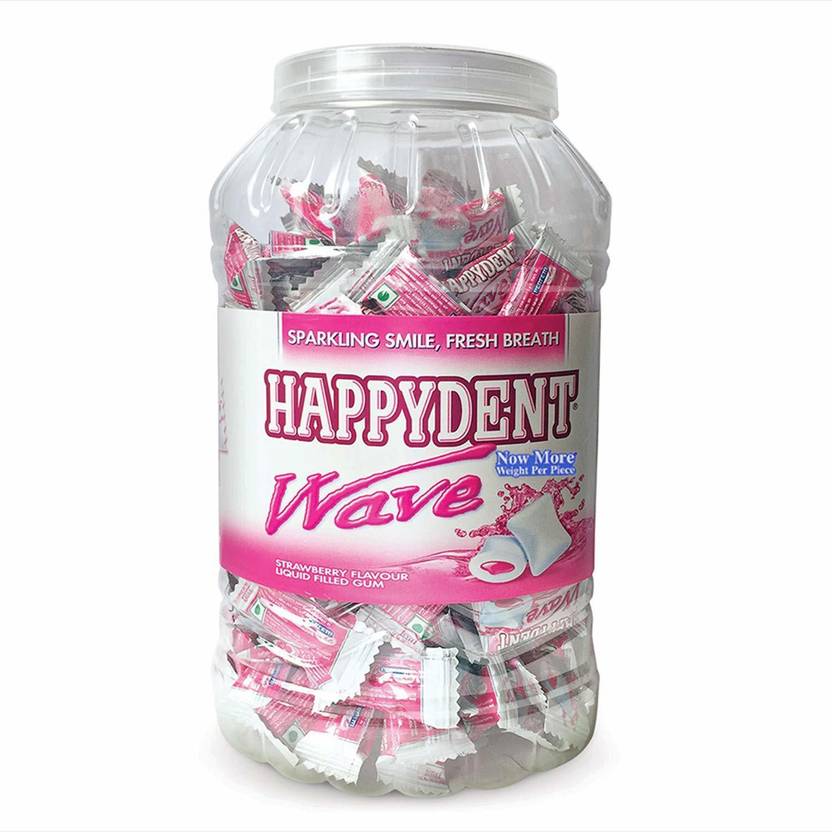 Happydent Wave Liquid Filled Bubble Gum Strawberry Chewing Gum Price in ...
