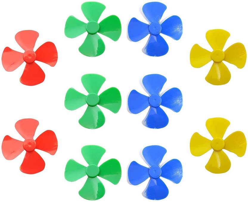 DS Robotics Toy Motor Fan 4 Wing Fan Plastic Dc Motor Propeller Mini ...