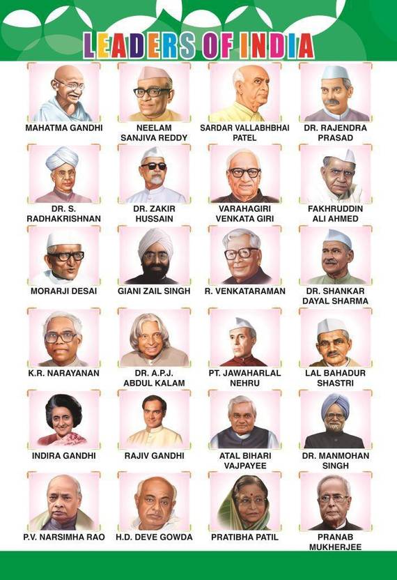 Leaders of India wall Charts - Extremely usefull for growing kids ...