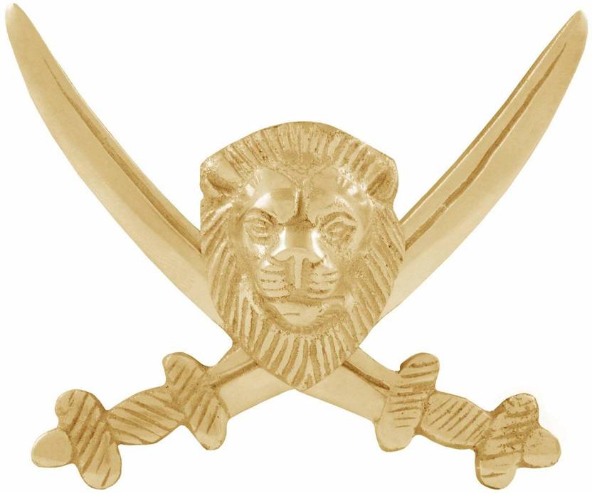 MMMMASS Lion FACE with Cross TALWAR Brass Bike Fairing Kit Price in ...