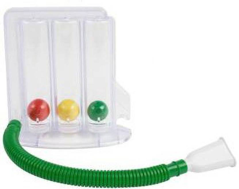 Medfine Respirometer 3 Ball Deep Breathing Lung Exerciser Respiratory ...