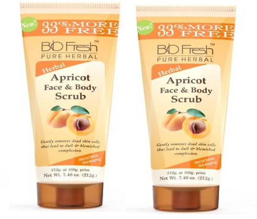 Biofresh apricot face & body scrub pack of 2 Scrub - Price in India ...