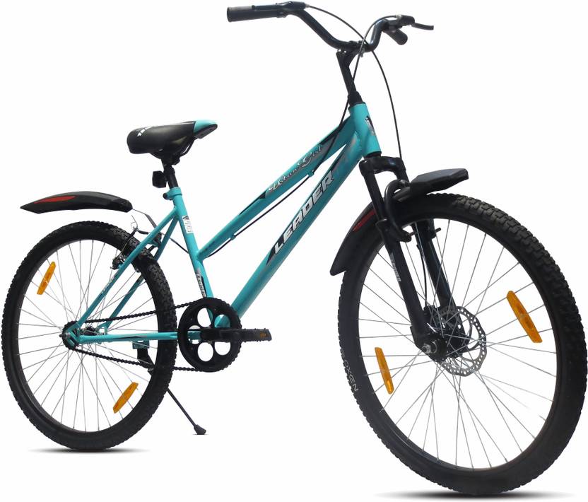 LEADER URBAN GIRL 26T CITY BIKE WITH FRONT SUSPENSION AND DISC BRAKE ...