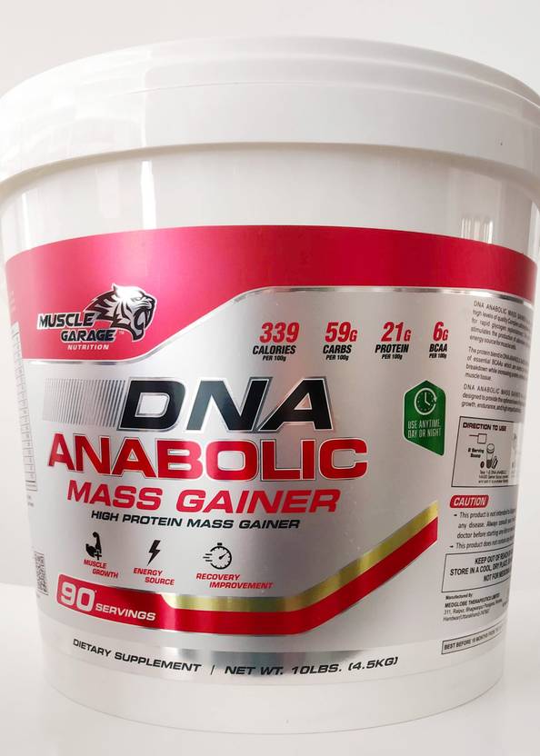 Muscle Garage DNA Anabolic mass gainer Weight Gainers/Mass Gainers ...
