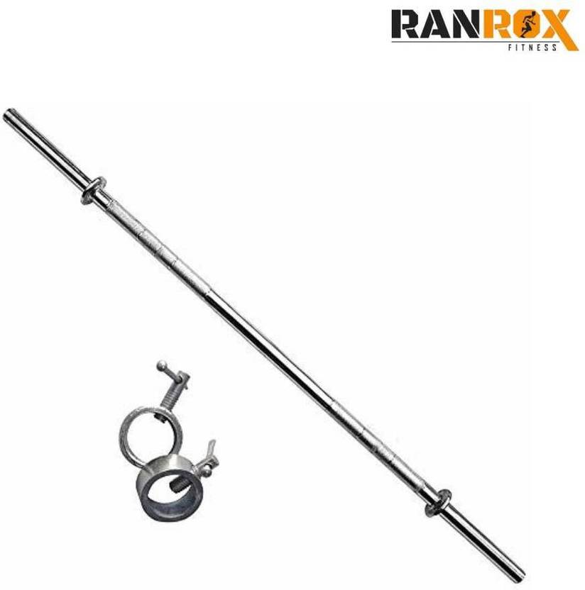 RANROX 3ft Straight Rod for Triceps Biceps home gym Exercise Weight ...